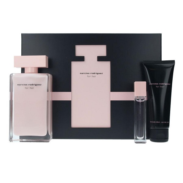 Narciso for Her (3pc Gift set) 100ml (Pink Bottle) Eau De Parfum (EDP ...